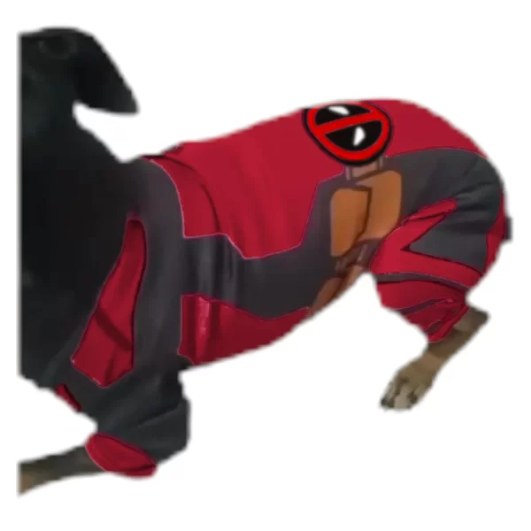 Disfraz de DeadPool – DogPool fucsia para hembra – Tienda Maskotikas